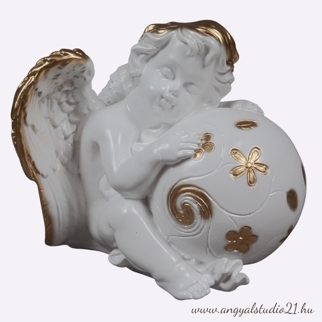 Angyal gömbbel 20 cm | Angyalstúdió Webáruház | Diszkosz Kft.
